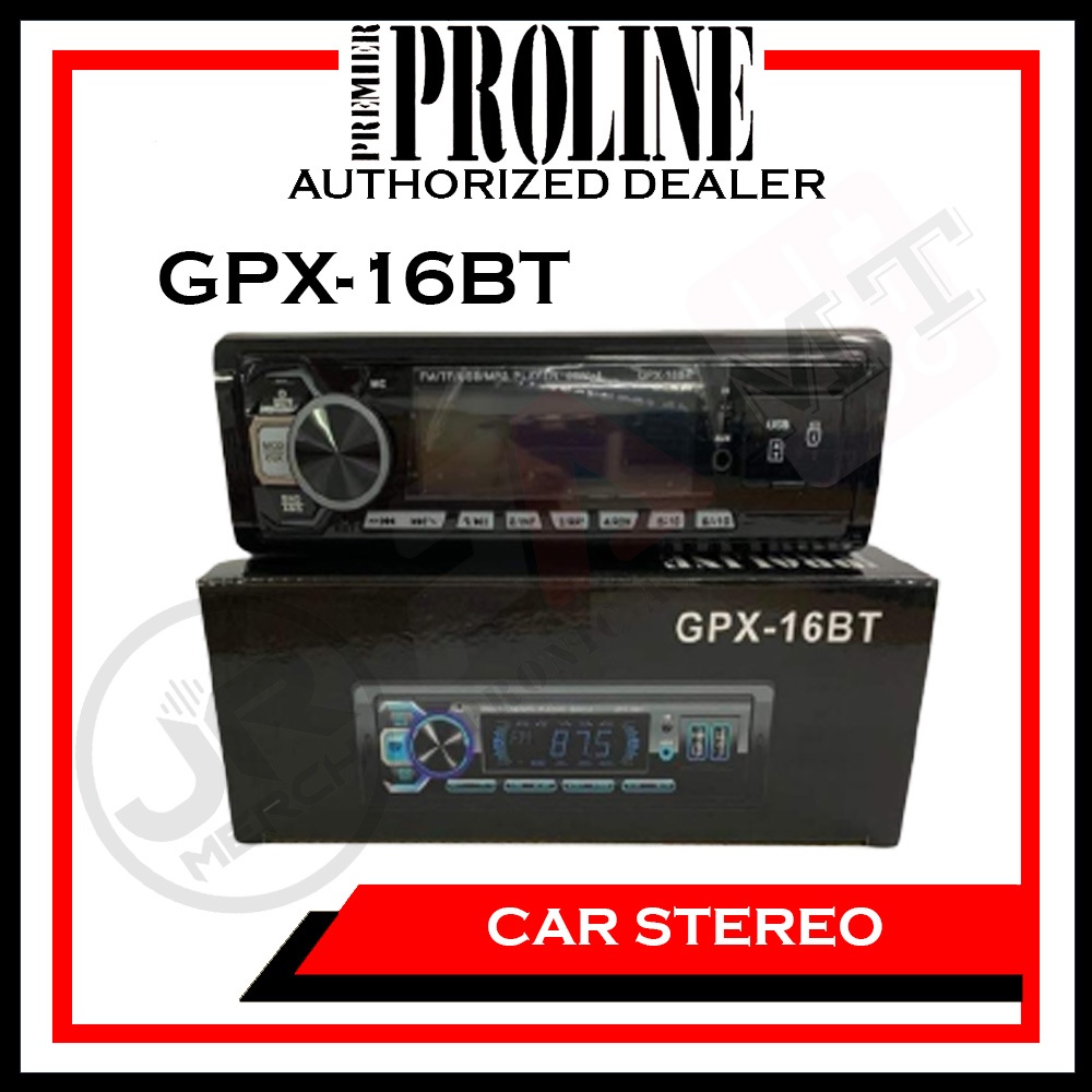 Proline (GPX-16BT) SINGLE DIN 2x7" Car Stereo with AM/FM Radio, USB ...