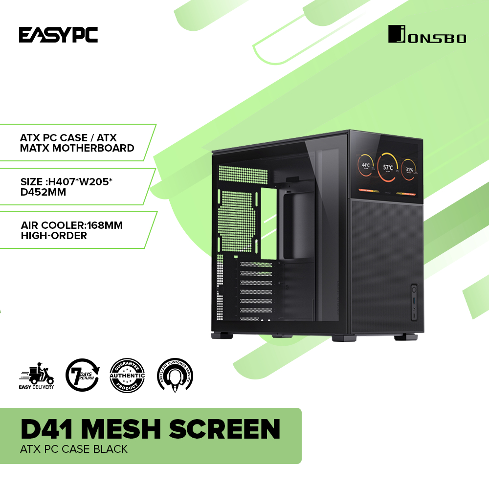 EasyPC| Jonsbo D31and D41 Mesh Screen gaming pc case| Micro ATX| White and Black | Shopee ...