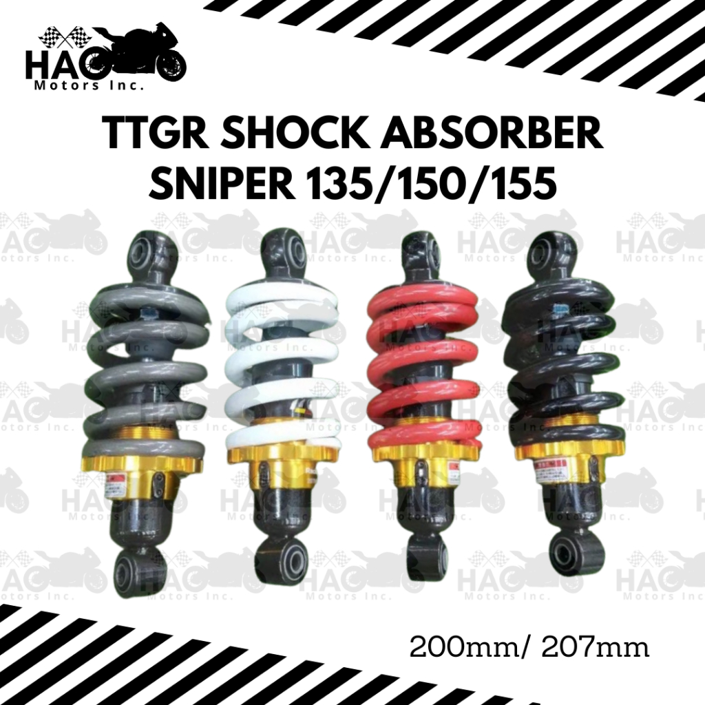 TTGR SNIPER 135/150/155 200/207MM SHOCK ABSORBER Motor Parts | Shopee ...