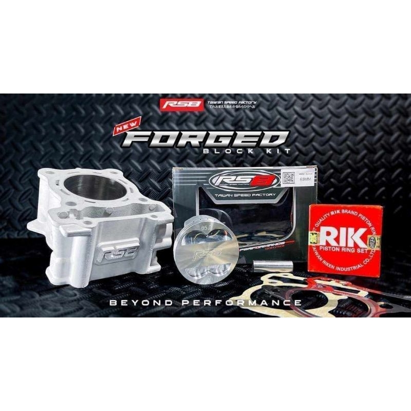 RS8 65mm Forged Block Kit Nmax / Aerox/ Sniper155 (Chromebore) | Shopee ...