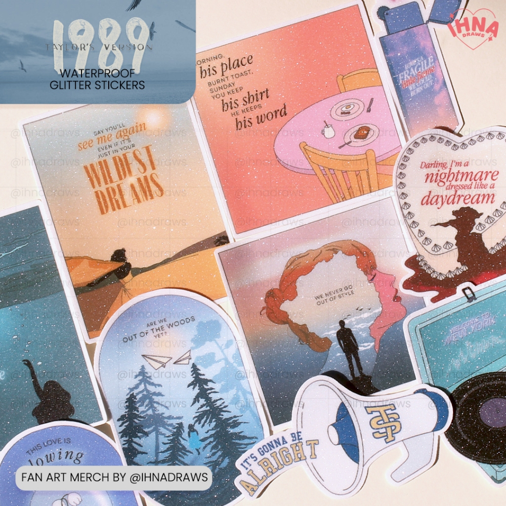 1989 (Taylor's Version) Stickers Fan Art Taylor Swift Swiftie cute ...