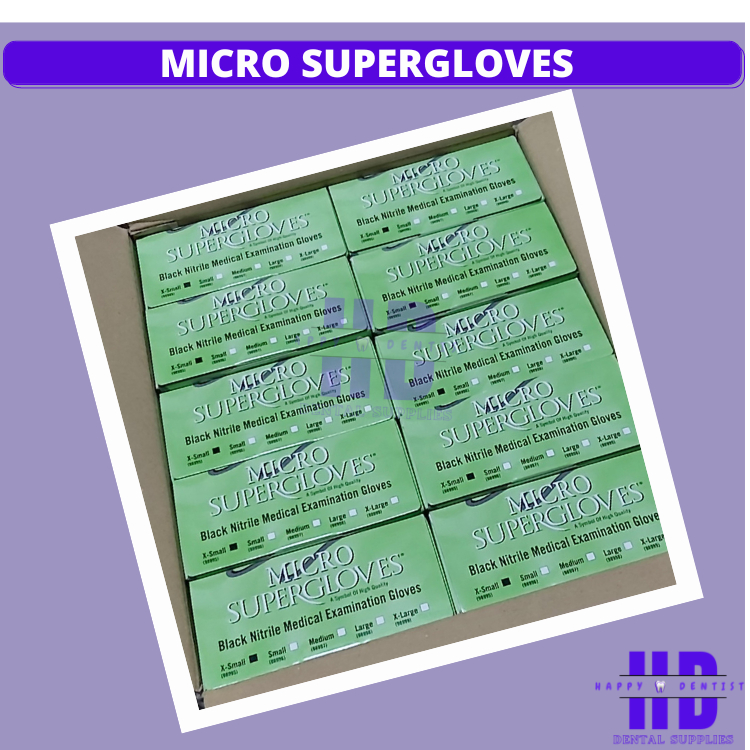 MICRO SUPERGLOVES LATEX and NITRILE GLOVES (1 case / 10 boxes) | Shopee ...