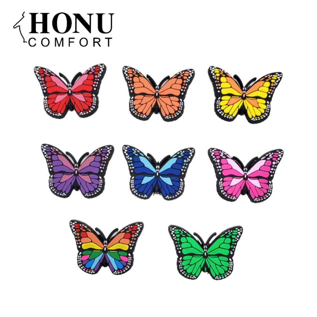 Butterfly Colorful Flower Series Jibbitz Set Crocs Clog Shoes ...