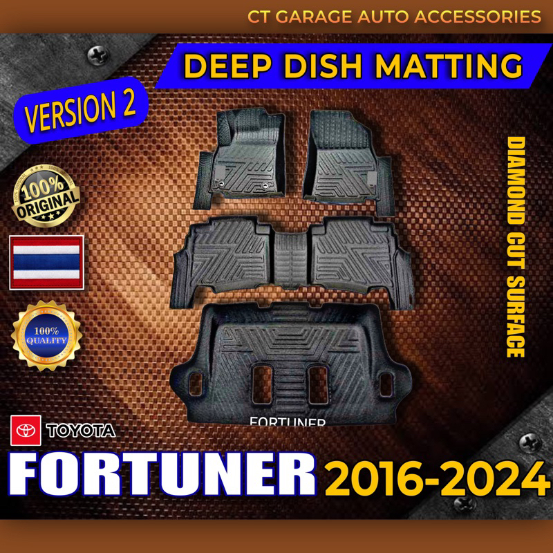 TOYOTA FORTUNER 2016-2024 VERSION 2 MATTING (aeromax brand) | Shopee ...