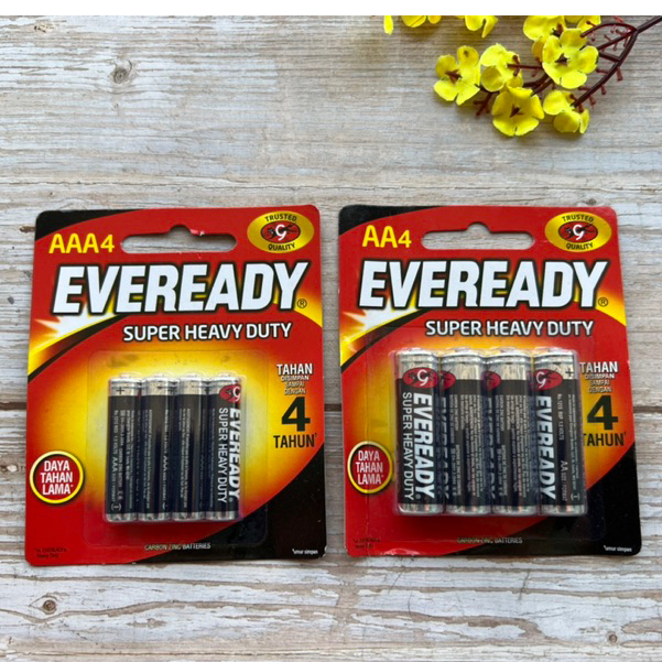 Eveready Battery AA / AAA (1card 4pcs) | Shopee Philippines