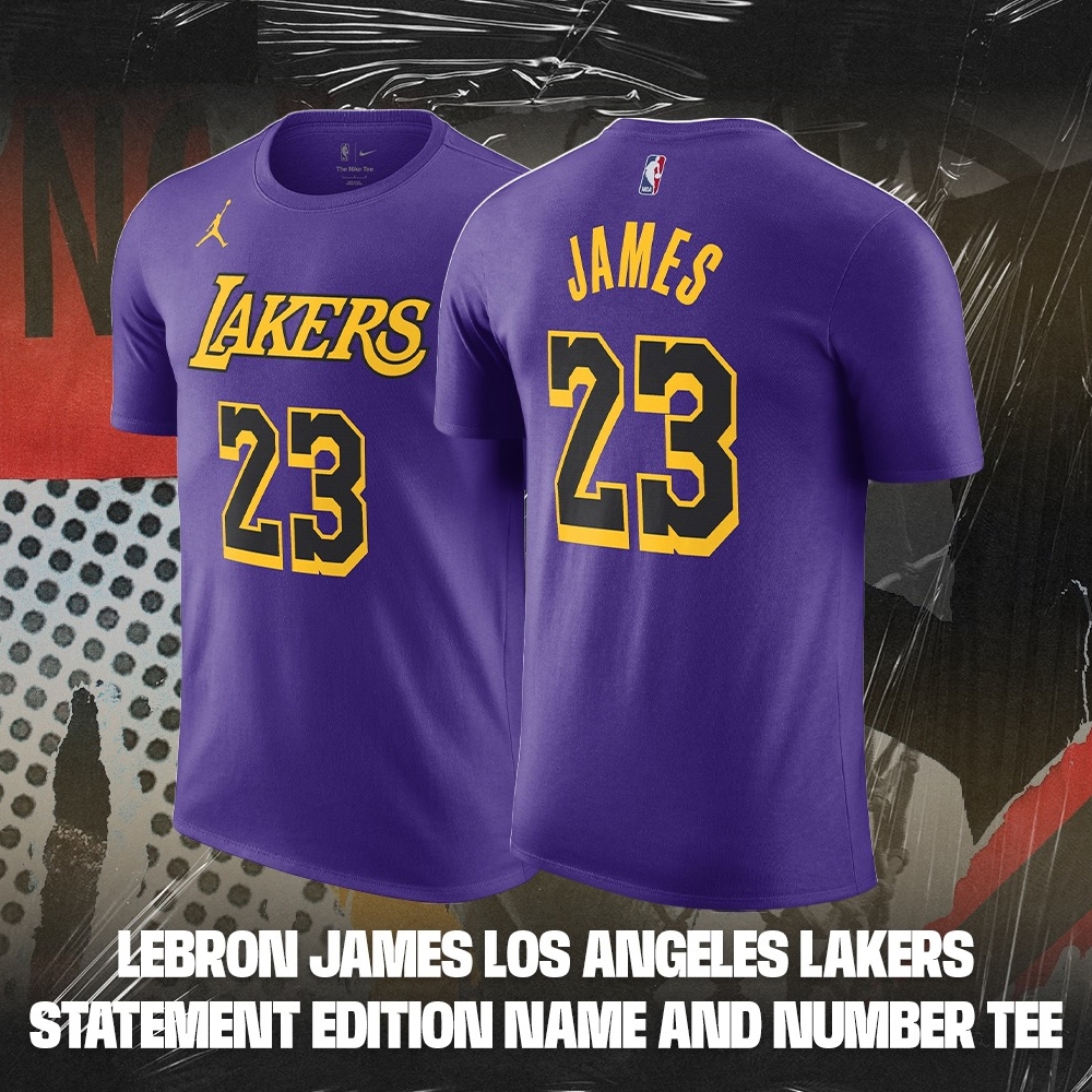 LEBRON JAMES LOS ANGELES LAKERS STATEMENT EDITION T-SHIRT | Shopee ...