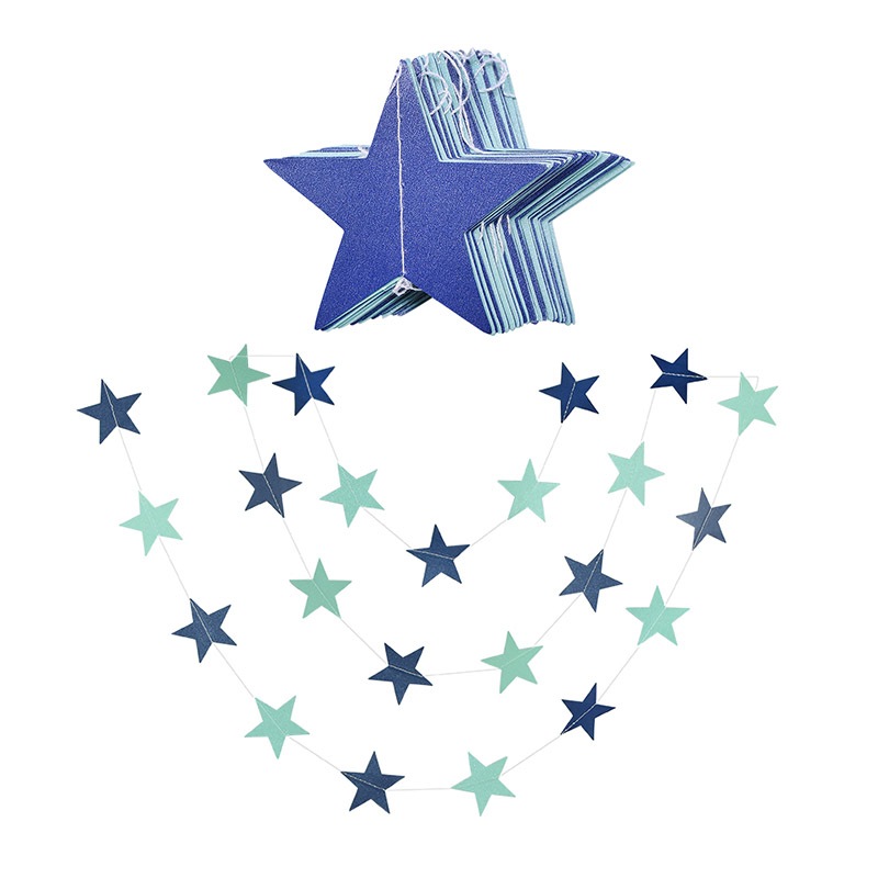 4M Gold Silver Garland Star String Banners Wedding Banner For Party ...