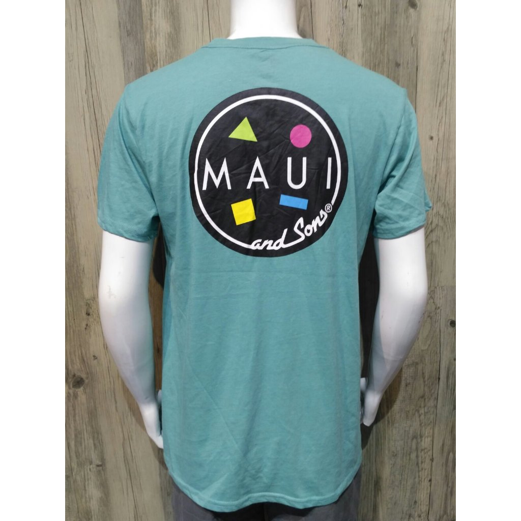 Maui and Sons Circle Logo Washed Green Overruns | Shopee Philippines
