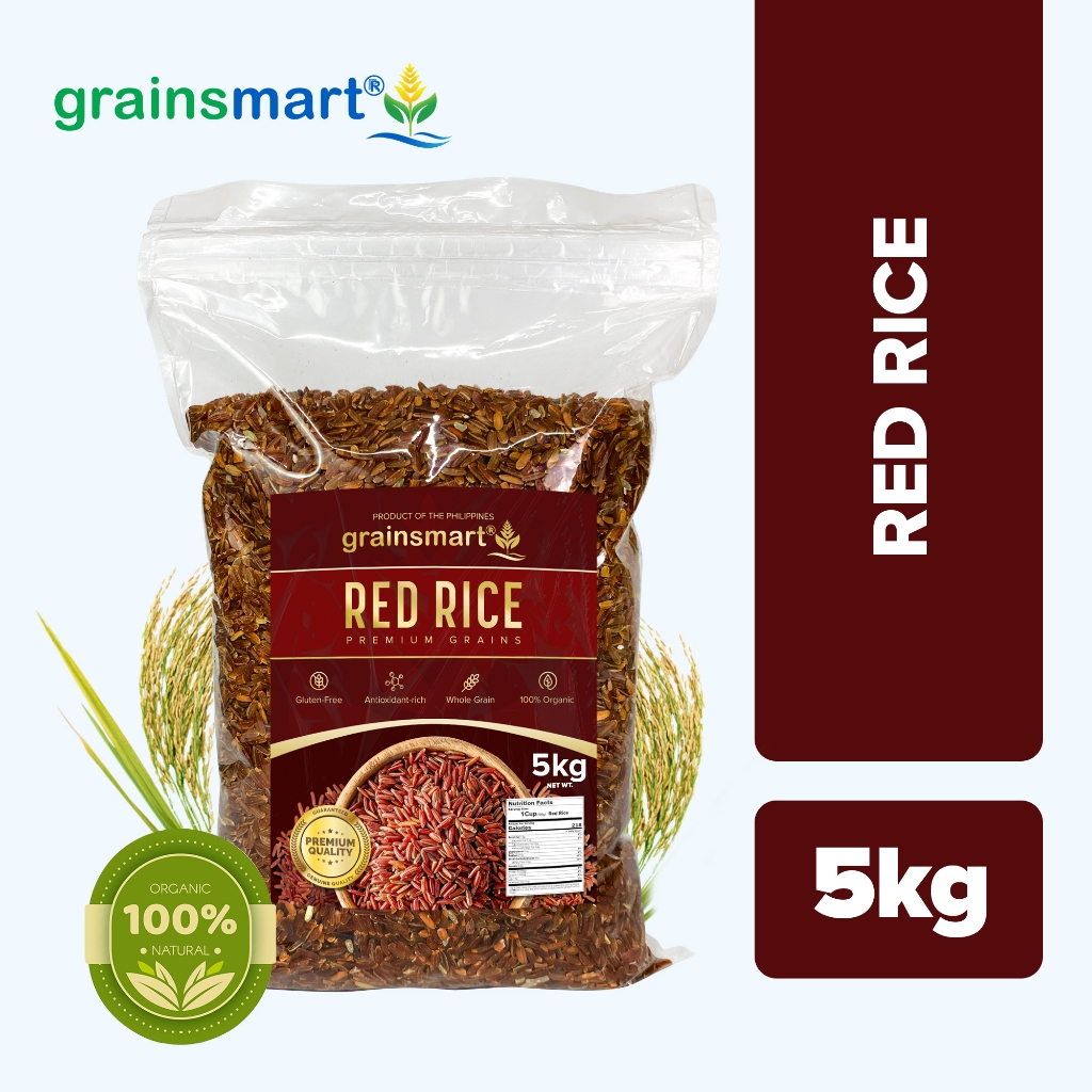 Grainsmart Rice Premium Grains Red Rice 5KG | Shopee Philippines