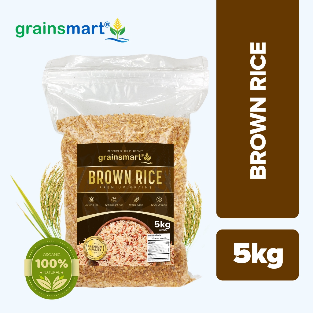Grainsmart Rice Pinawa Brown Rice 5KG | Shopee Philippines