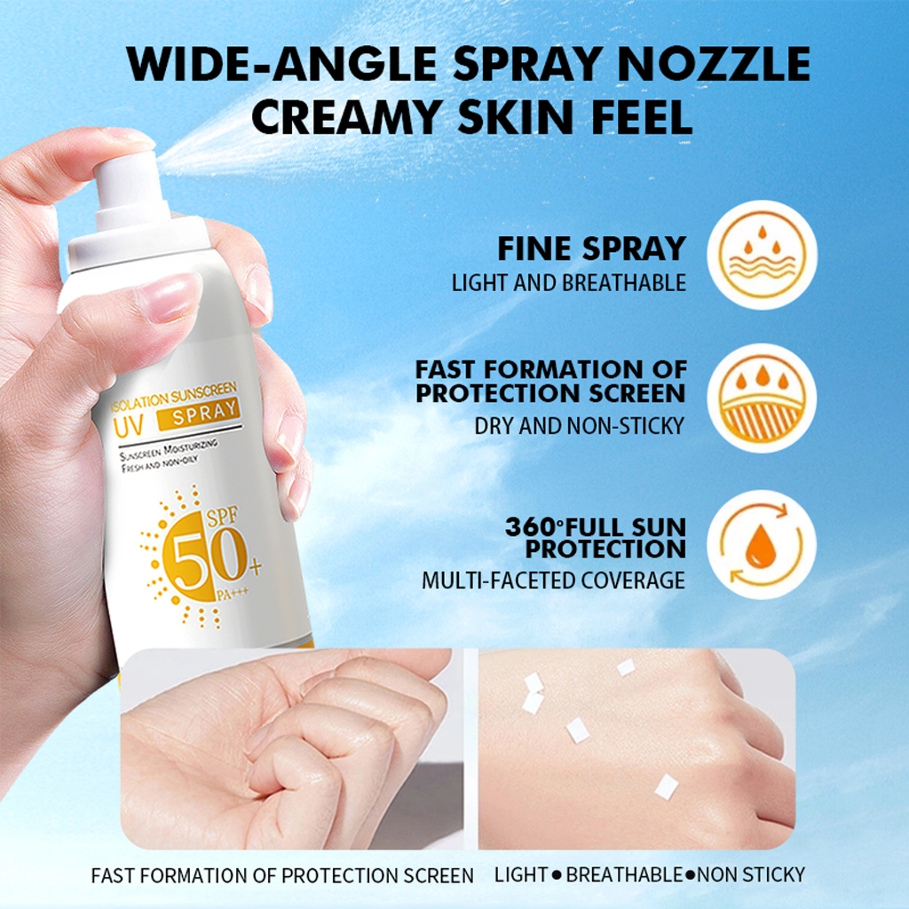 FACE-U Isolate UV Sunscreen SPF 50+ PA+++ 50ml (SPRAY) | Shopee Philippines