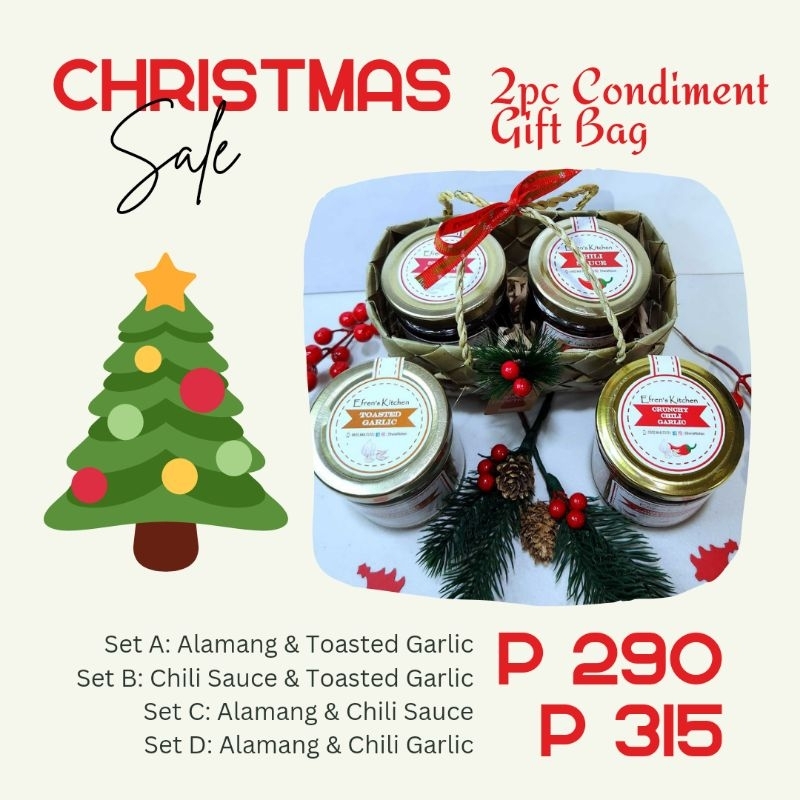 Condiments Christmas Gift Set Bundle (Toasted Garlic / Alamang / Chili ...