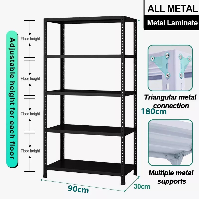 Heavy Duty Steel Rack Metal Shelf Stainless Racks Metal Organizer 5 ...