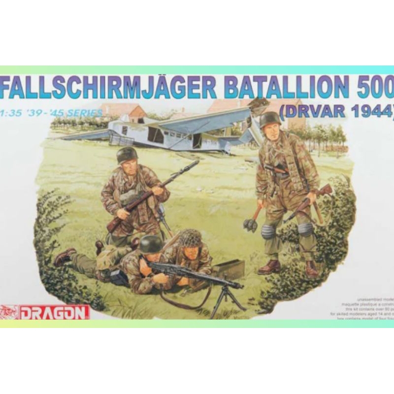 Dragon 6145 Fallschirmjager Batallion 500 [DRVAR 1944] 1:35 '39-'45 ...