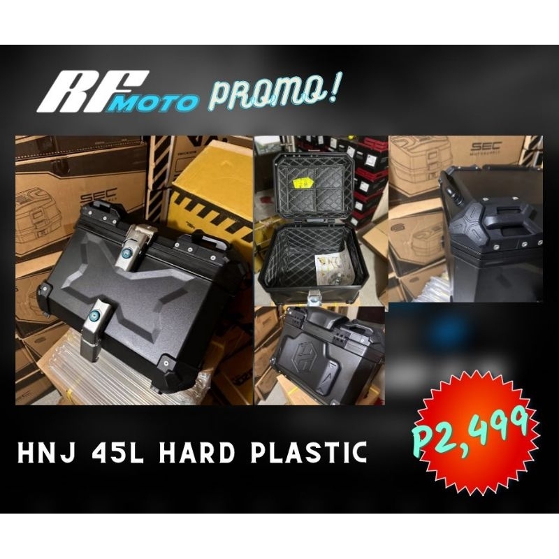 HNJ 45L Hard plastic top box | Shopee Philippines