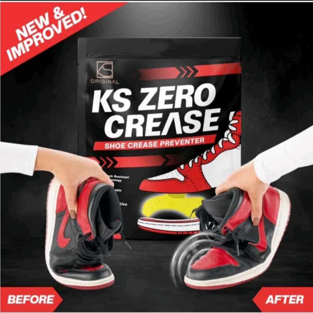 KS ORIGINAL ZERO CREASE SHOE CREAZE PREVENTER Anti-crease Toe Cap ...