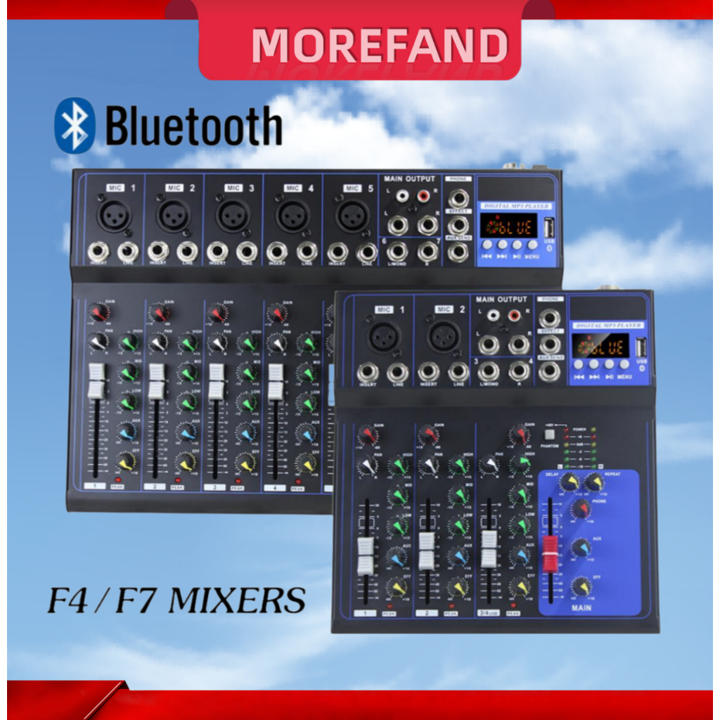 mg07bt/mg04bt 7 channel/4channel mixer bluetooth usb sound mixer ...
