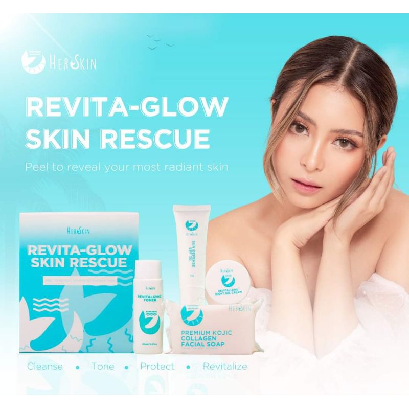 HER SKIN REVITA-GLOW SKIN RESCUE Set | Shopee Philippines