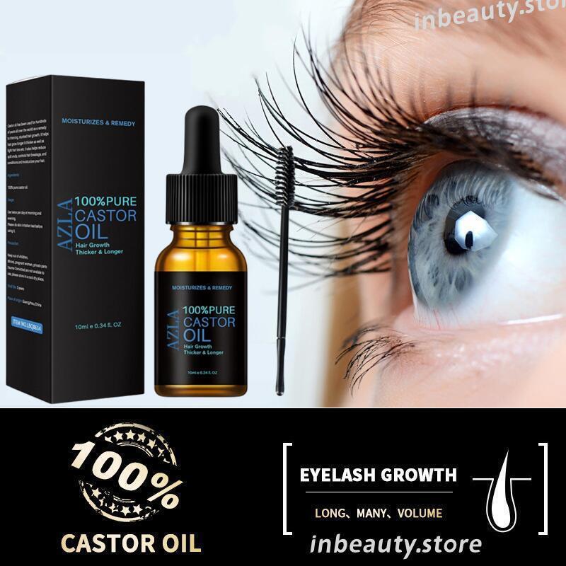 Hair Eyebrow Eyelash Extension Serum Natural Castor Oil Eye Grower ...