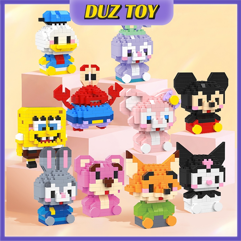 【DUZ】Mini Building Blocks Assembled Small Sanrio Particles Toys For Kid ...