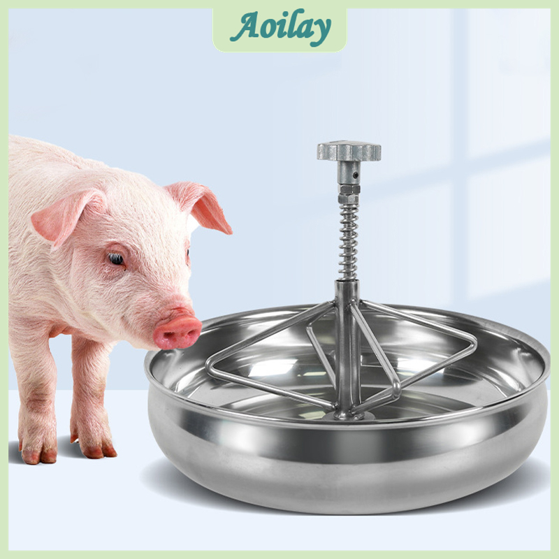 250mm Stainless Steel Piglet Feeder Trough Piglet Feeding Bowl Piglet ...