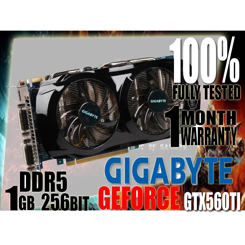 Gigabyte GTX 560 1GB 256-Bit GDDR5 Desktop Graphics Card | Shopee Philippines