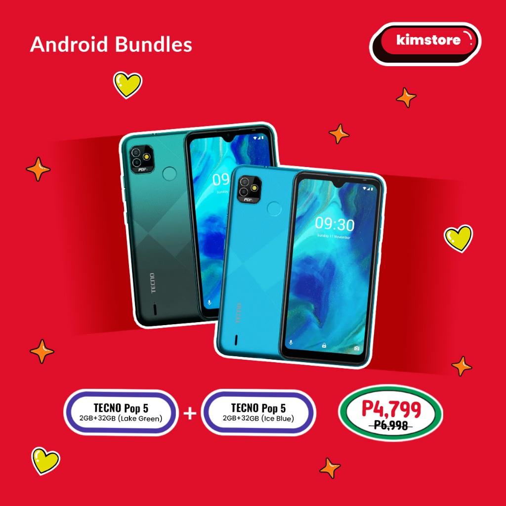 Android Bundle: Tecno Pop 5 (2GB/32GB) | Shopee Philippines
