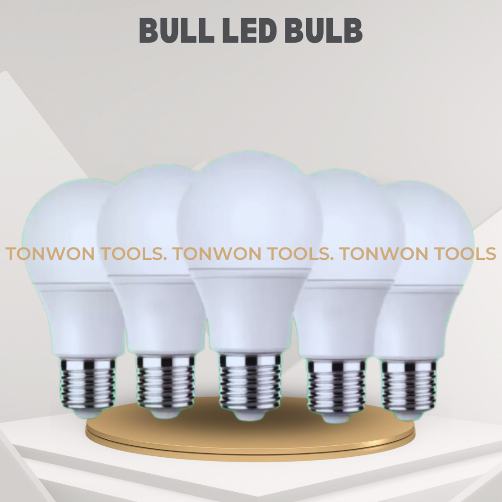 Bull LED Light Bulb 6500K Daylight / E27 High quality LED 3w / 5w / 9w / 12w / 16w | Shopee ...