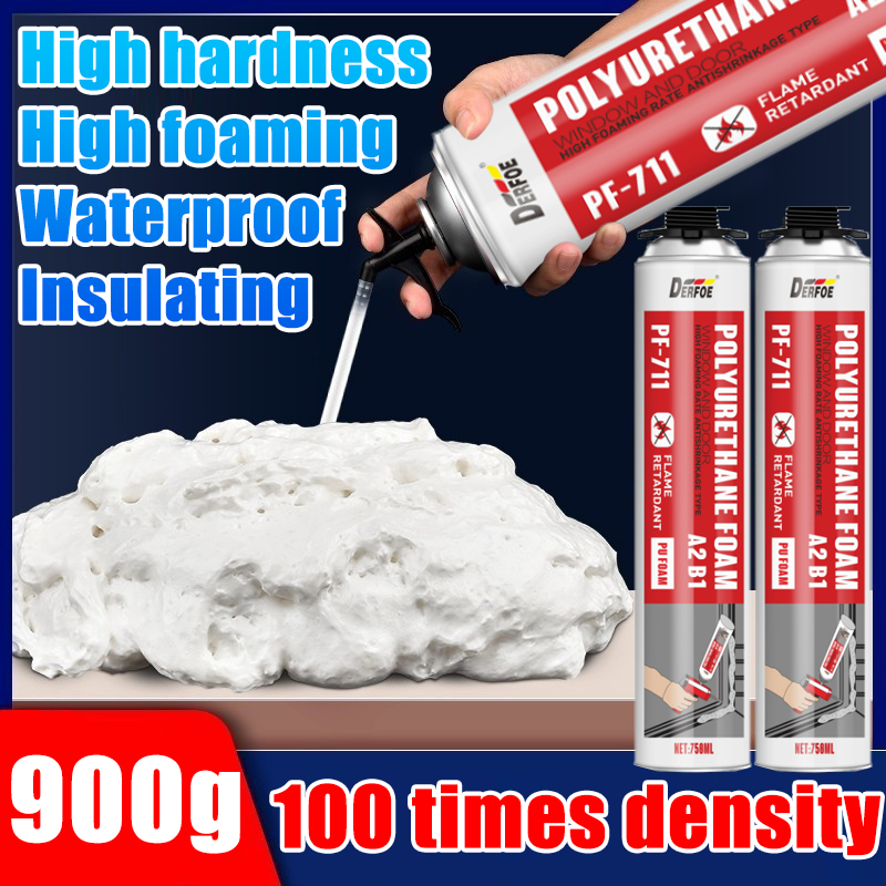 900g polyurethane foam Expanding Foam Spray 120 times high foaming volume sealant foam spray ...