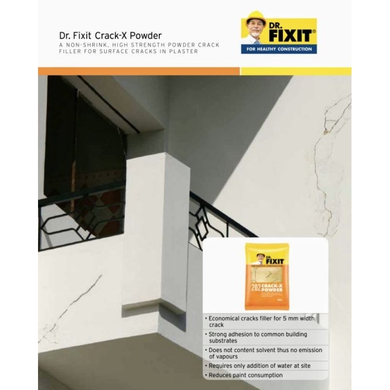 DR. FIXIT CRACK X POWDER 202 A NON-SHRINK HIGH STRENGTH POWDER CRACK ...