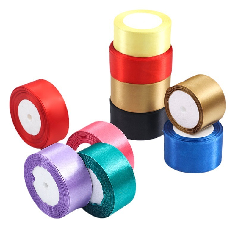 4cm Satin Ribbon Roll Gift Packaging DIY (25Yards/roll) Chritsmas ...