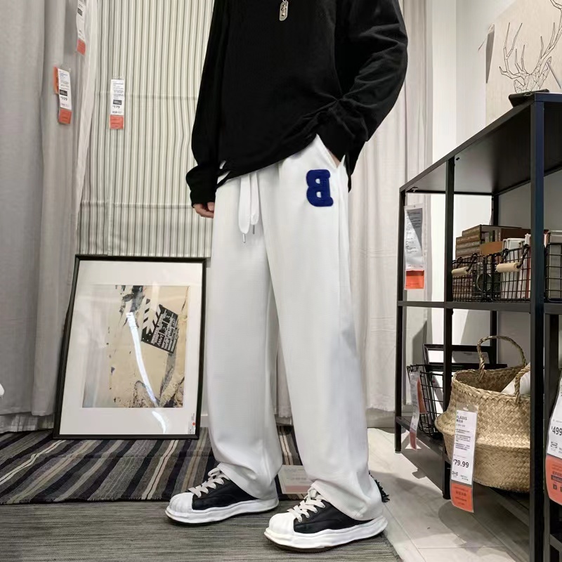 Max slocks pants loose straight cut pants Korean sweatpant wide leg ...