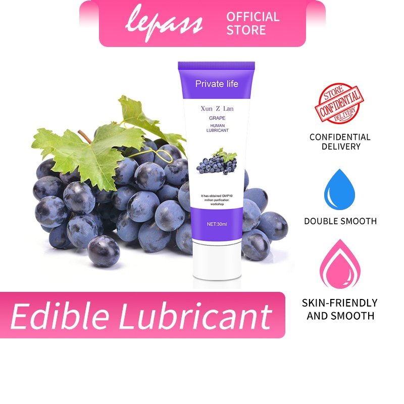 Lepass Grape Edible Fruit Flavored Lubricant Water Based Oral Sex ...
