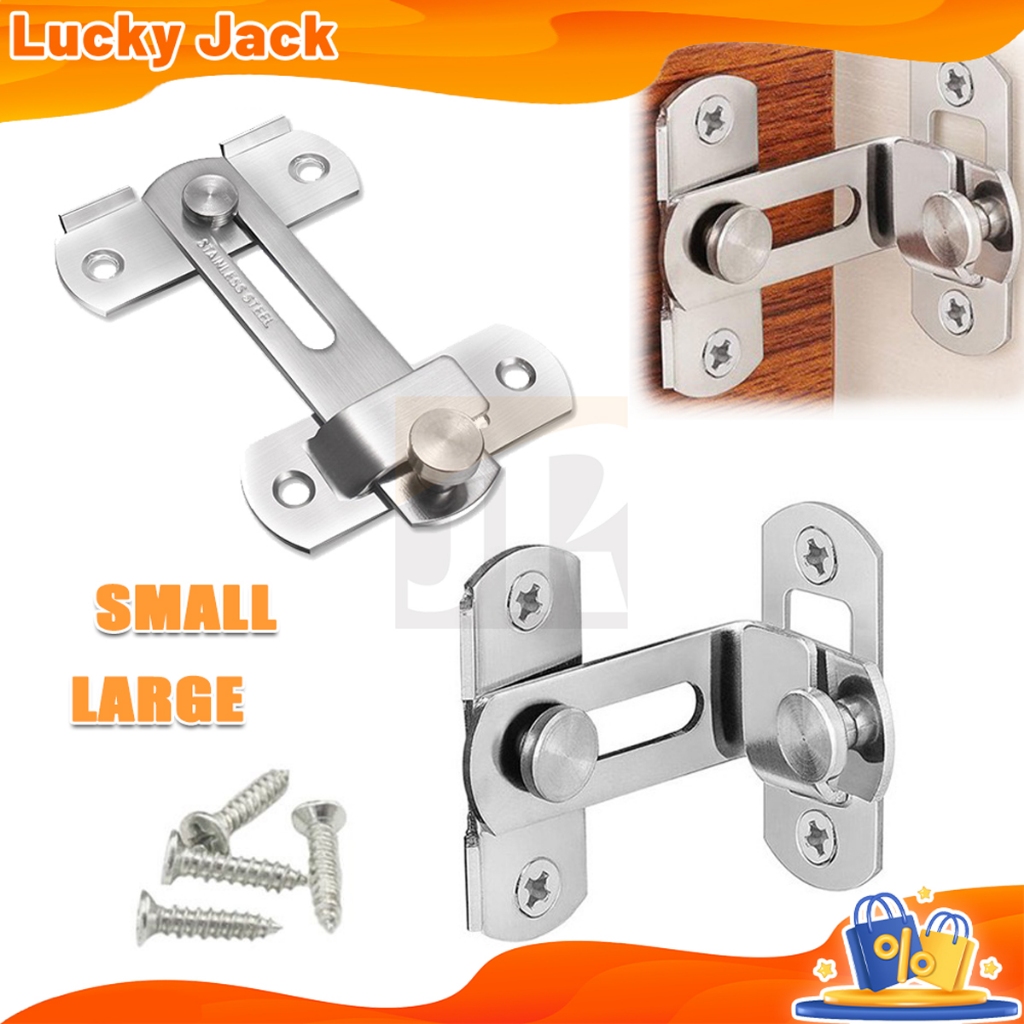 Stainless steel Door Latch Lock For Window Cabinet Fitting Room 1 Pc 90 ...