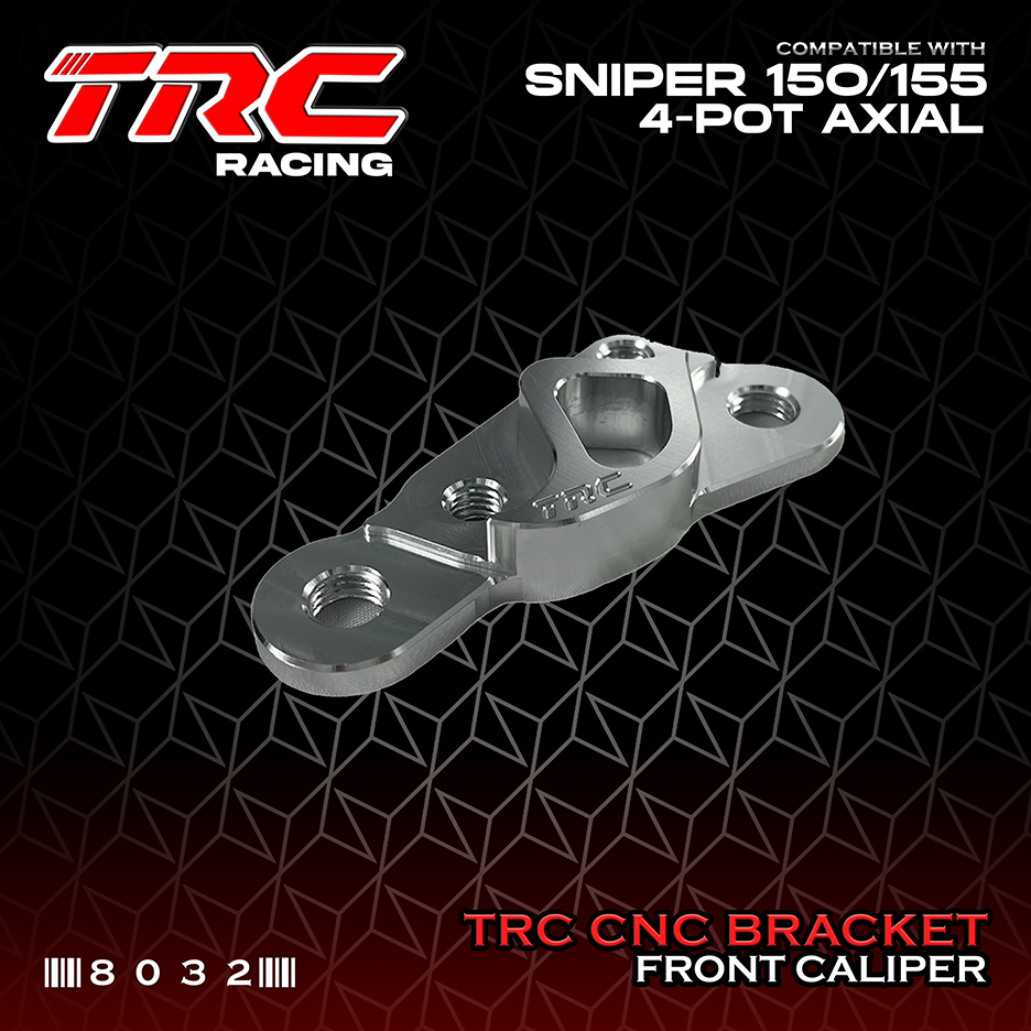 TRC RACING 4POT FRONT AXIAL CALIPER BRACKET (245MM DISC) FOR SNIPER150 ...