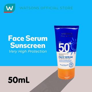 WATSONS Very High Protection Sunscreen Face Serum SPF50+ 50ml | Shopee ...
