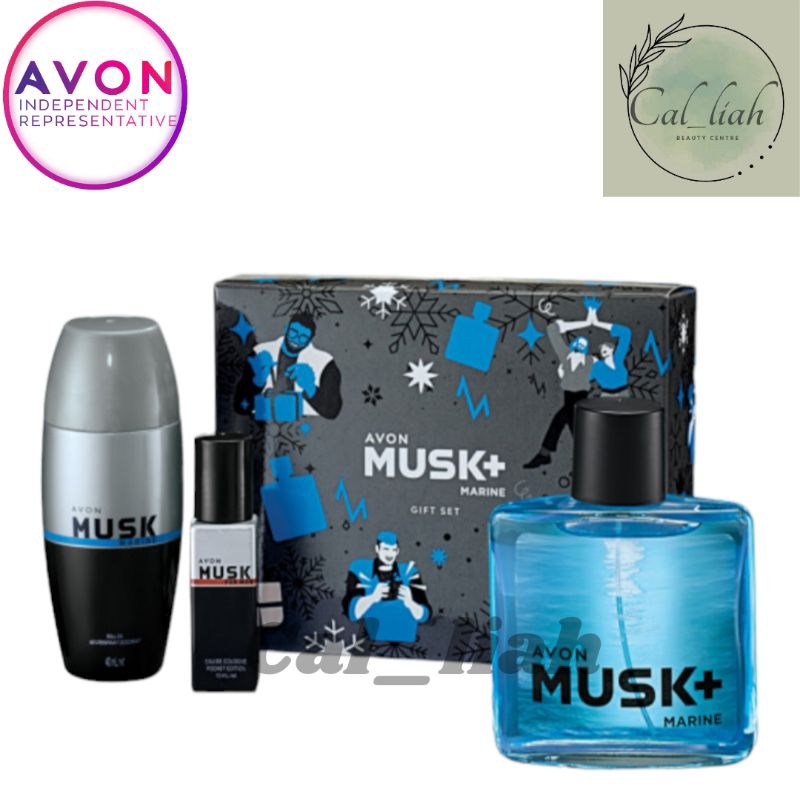 Avon Musk Marine Holiday Gift Set | Shopee Philippines