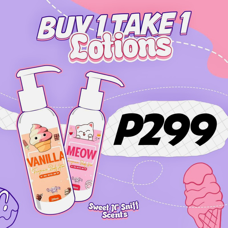 SWEET N SNIFF SCENTS MOISTURIZING PERFUME LOTION BUY 1 TAKE 1 | Shopee Philippines