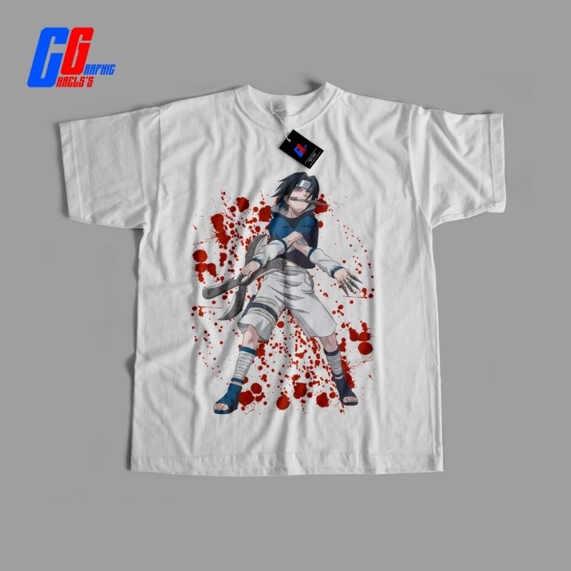 Anime Sasuke Uchiha Graphic T-Shirts (Unisex) | Shopee Philippines