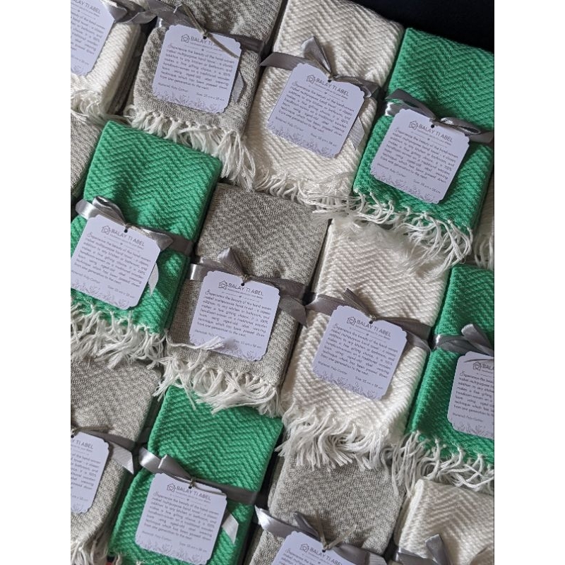 Inabel Trambia Hand Towels (individually tied with ribbon & with ...