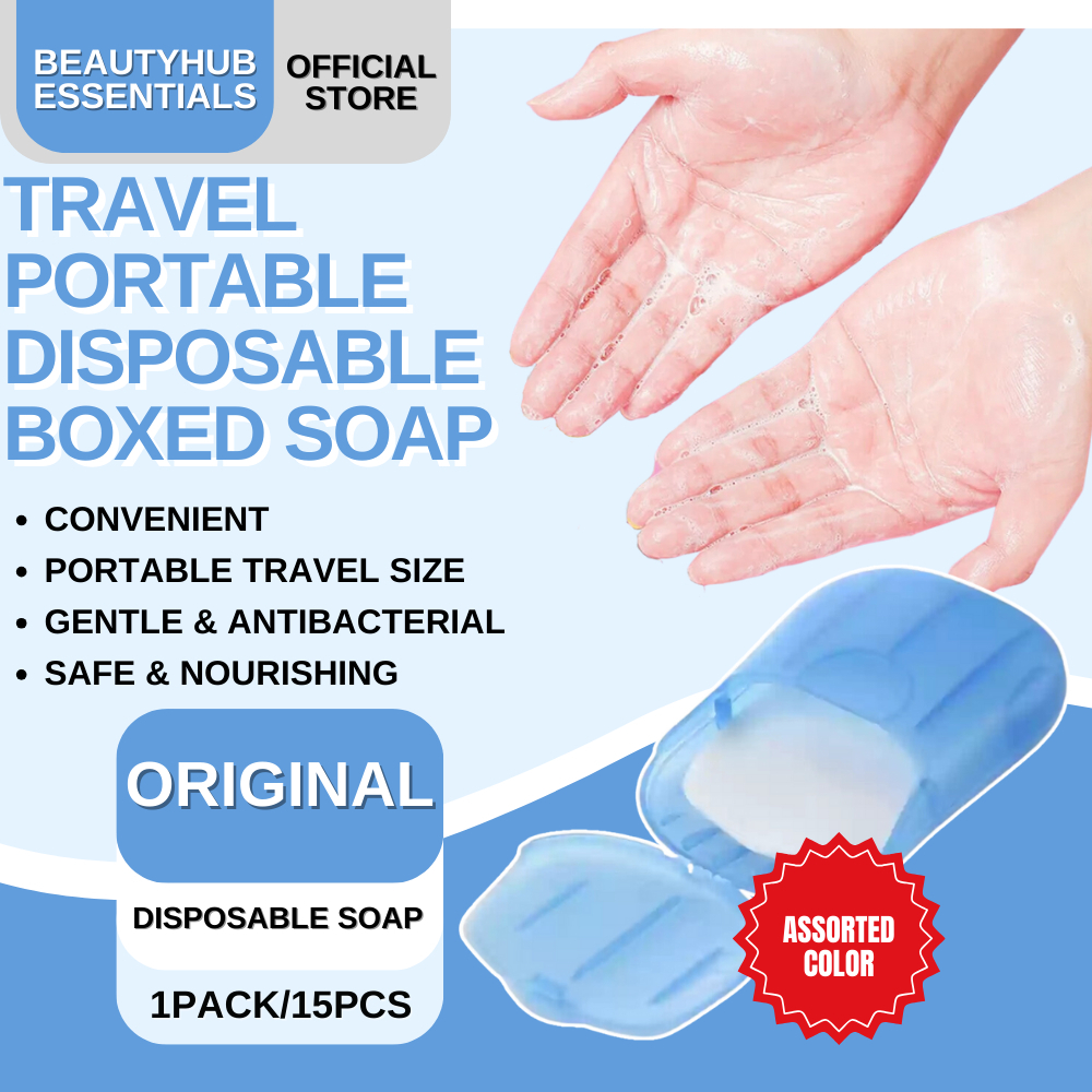 Mini Travel Portable Anti-Bacterial Clean Paper Soap Box | Shopee ...