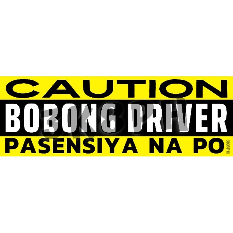 CAUTION NEW DRIVER BOBO PA | KAMOTE DRIVER Magnetic Car Stickers ...