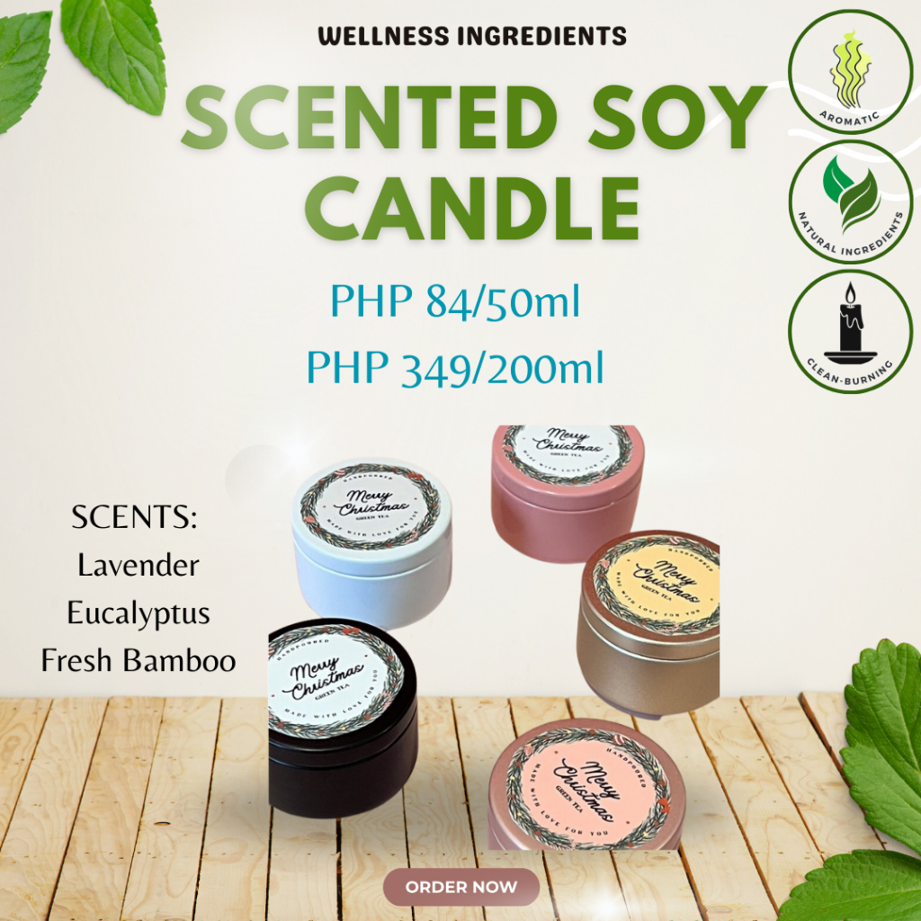 Scented Soy Candle and 50ml 200ml / Christmas Gift Ideas | Shopee ...