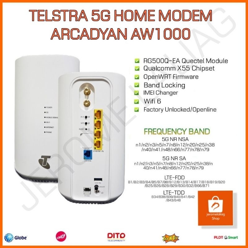 Telstra 5g Home Modem x55 Arcadyan AW1000 OpenWRT | Shopee Philippines