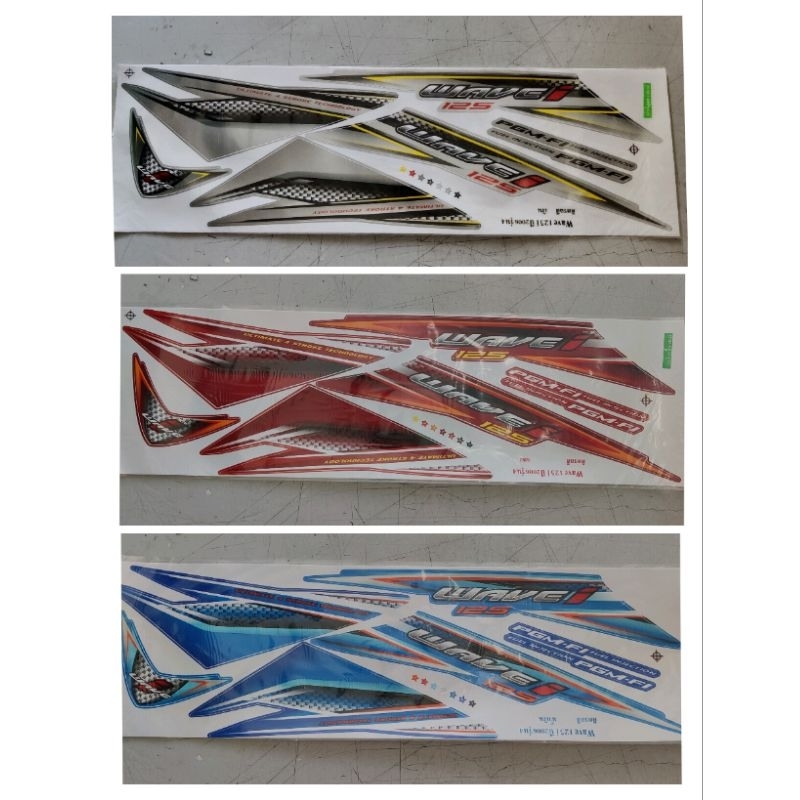 Decals Wave 125 i laminated sticker decals made in thailand | Shopee ...
