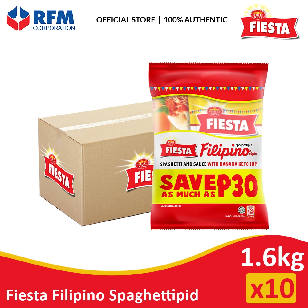Fiesta Filipino Spaghettipid 1.6kg (Set of 10s) | Shopee Philippines