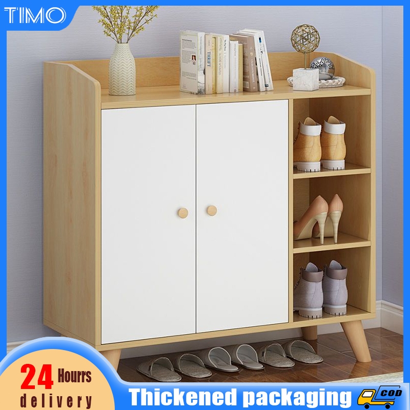 Nordic Shoe Cabinet Family Storage Shoe Cabinet Shoe Rack Living Room ...