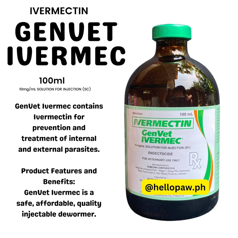 GENVET 100ml (lVERMEC) | Shopee Philippines