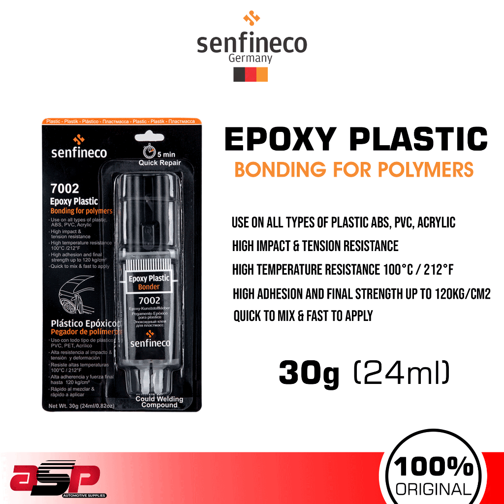 Senfineco Epoxy Plastic 30g - 2K Epoxy Plastic Bonder - Vehicle Plastic ...