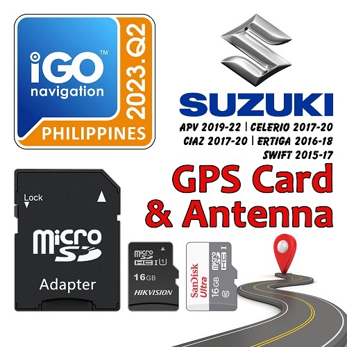 Suzuki iGO GPS Navigation Philippine Road Map for APV Celerio Ciaz ...